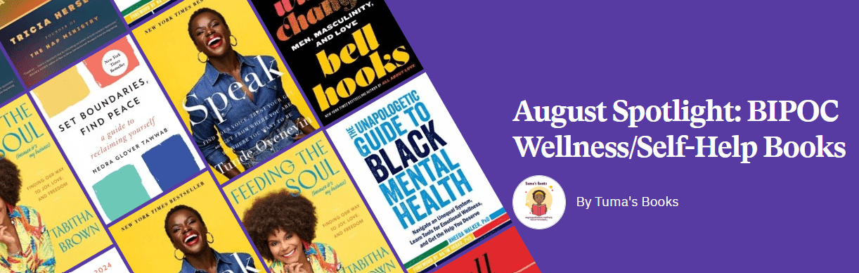 BIPOC Book Recommendations for National Wellness Month – Tuma's Books