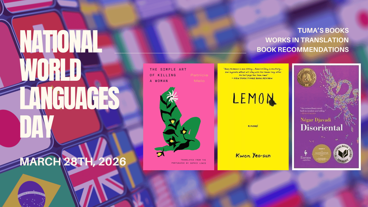 Diverse Book Recs - Works in Translation for National World Language D ...