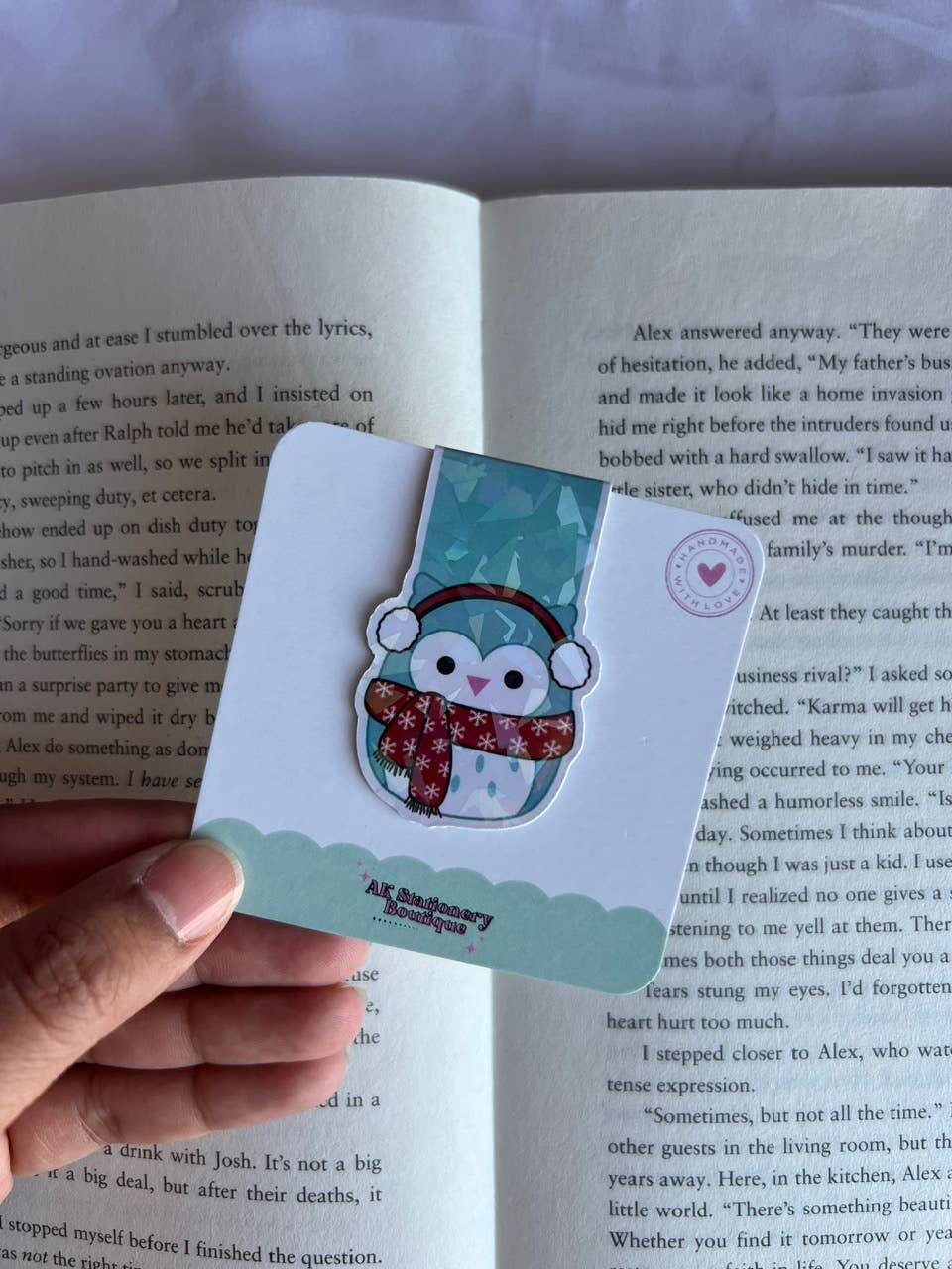 Winter Winston the Owl Squishmallow Magnetic Bookmark - AK Stationery ...