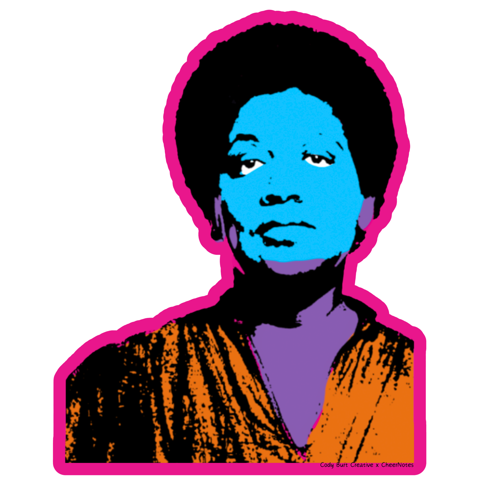 Audre Lorde Activist Sticker - CheerNotes – Tuma's Books