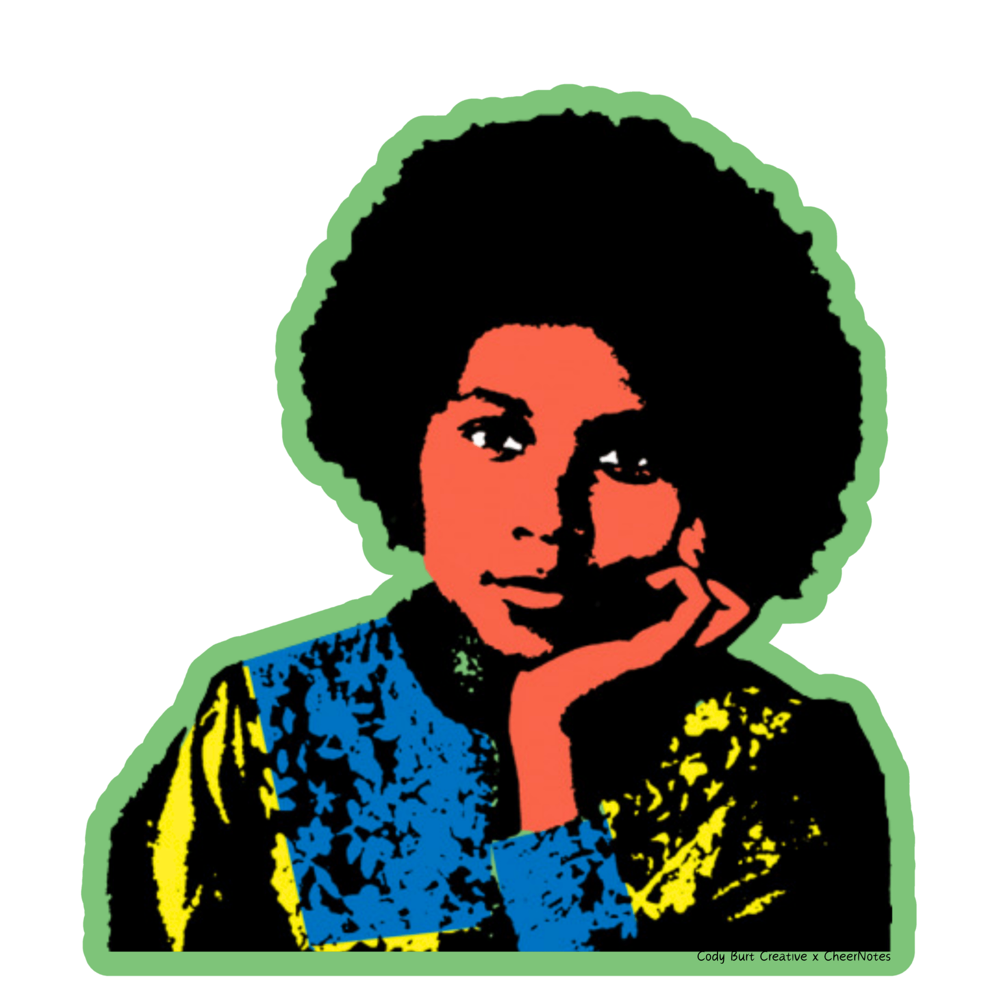 bell hooks Iconic Author Sticker - CheerNotes – Tuma's Books
